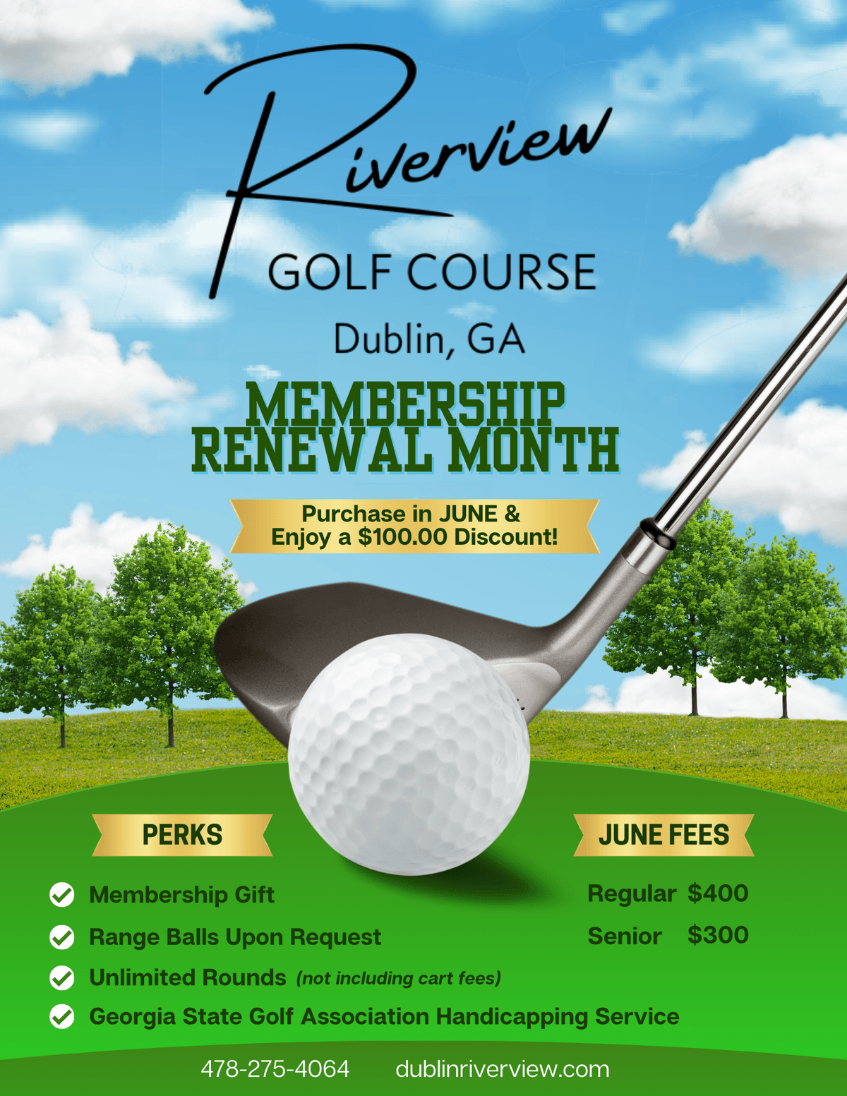 Riverview Golf Course Dublin, GA