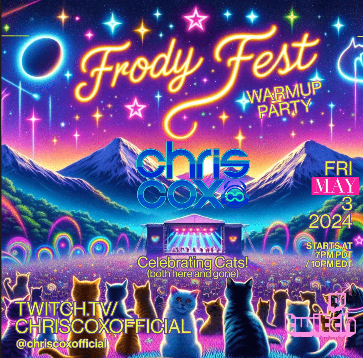 FRODY FEST Online WarmUp Party with DJ Chris Cox