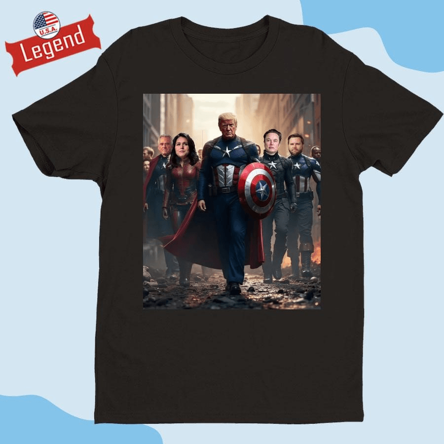 Trump Captain America Avengers Team Elon Tulsi Vance Ke...