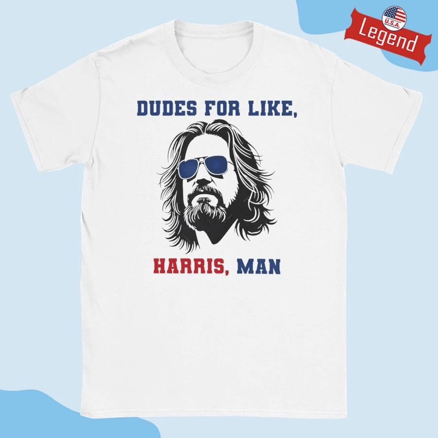 Dudes For Like Harris Man White Dudes For Harris Shirt