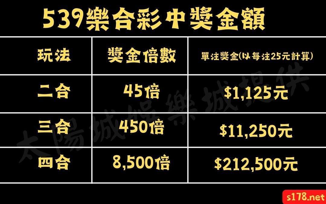 地下539公式怎麼玩？獎金怎麼算？一篇就讓你懂！