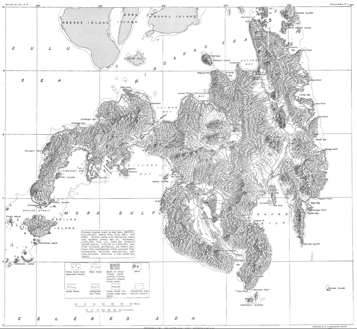 The Philippines Fault - topography earthquake active fa...