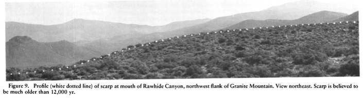 Normal Fault Scarps by Wallace in 1977-80 - USA active ...