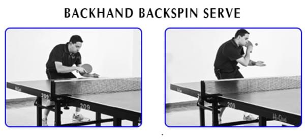 Types of Backhand Serve Table Tennis - Table Tennis