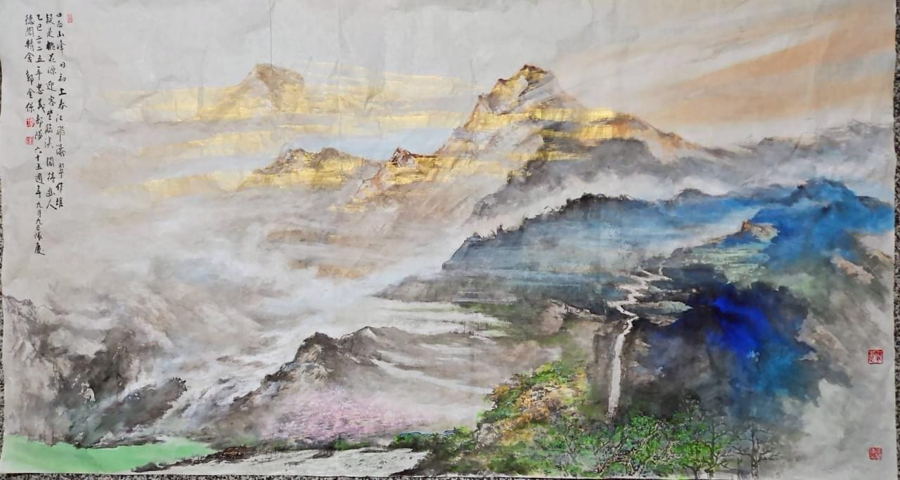 郭金保 Kuo Chin-Pao｜知名當代書畫家｜水墨潑彩｜精繪佛像｜藝術典藏｜Contemporary Artist