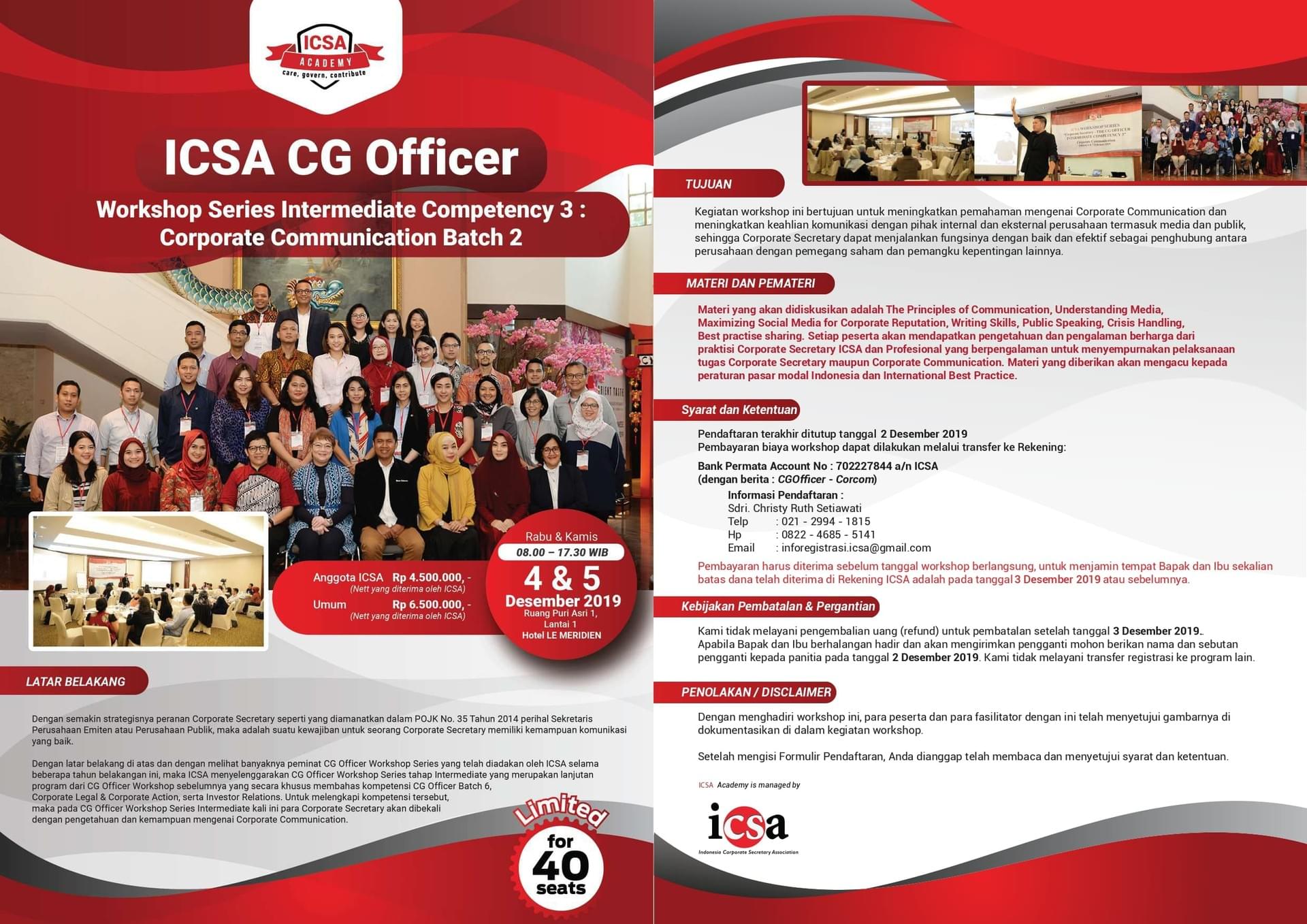ICSA - Indonesia Corporate Secretary Association