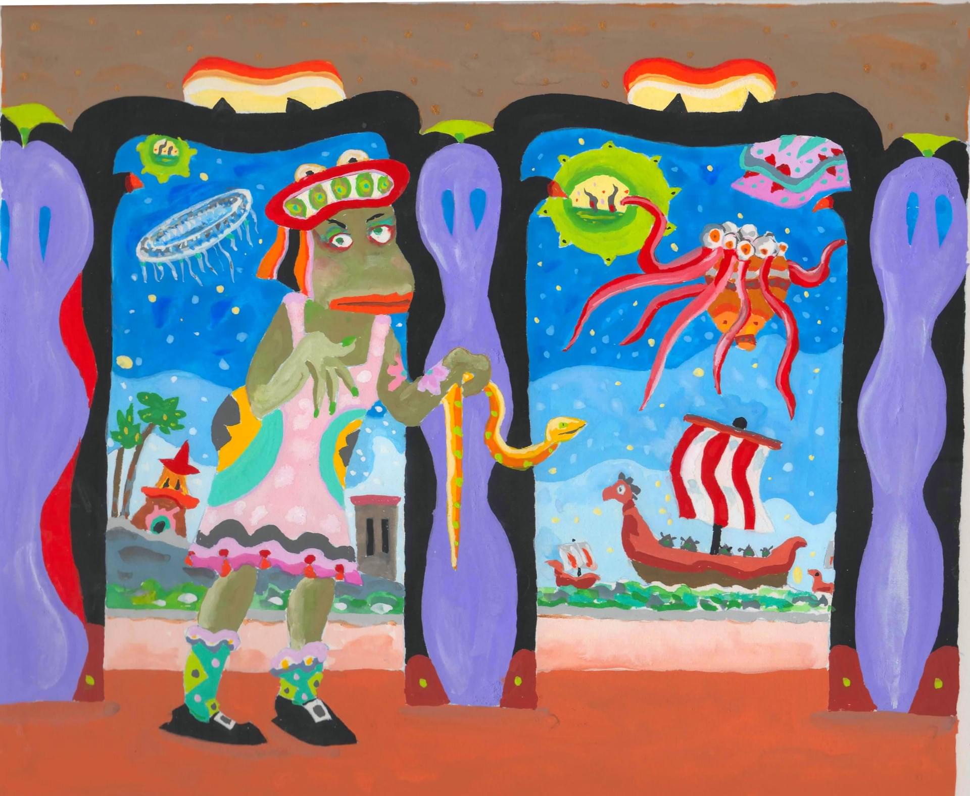 GOUACHE - Sally Cruikshank paintings