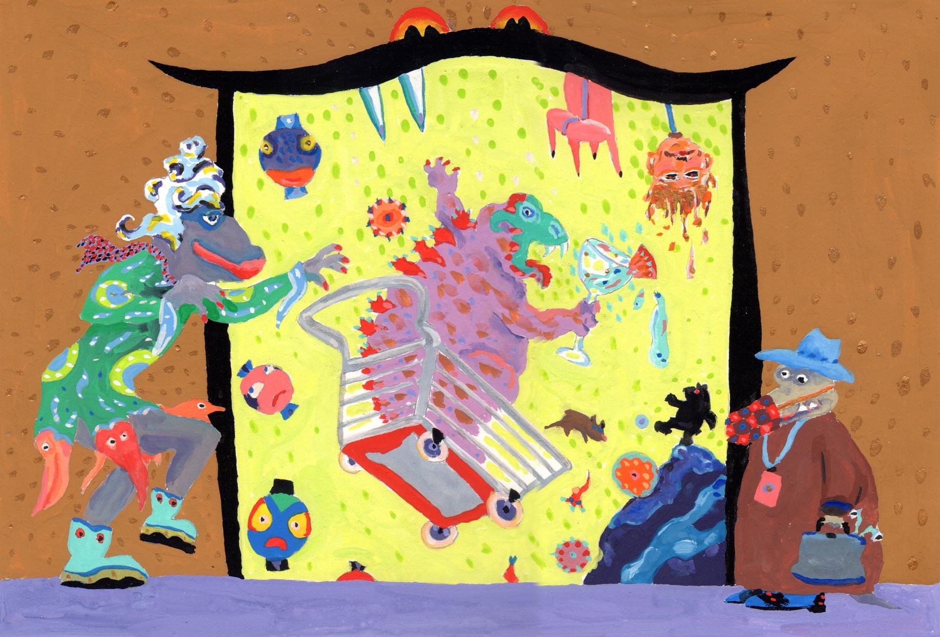 GOUACHE - Sally Cruikshank paintings