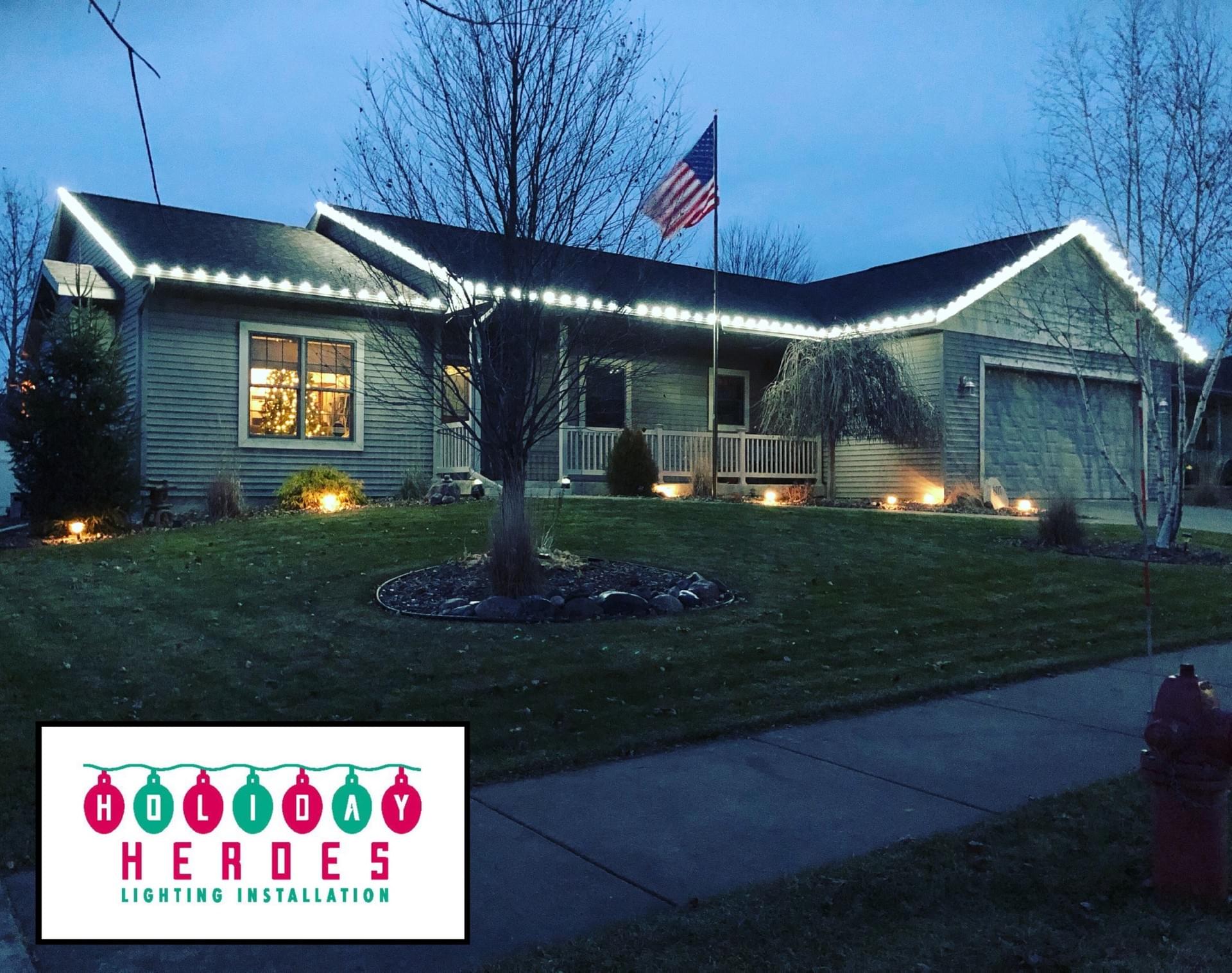 Holiday Heroes Lighting Installation