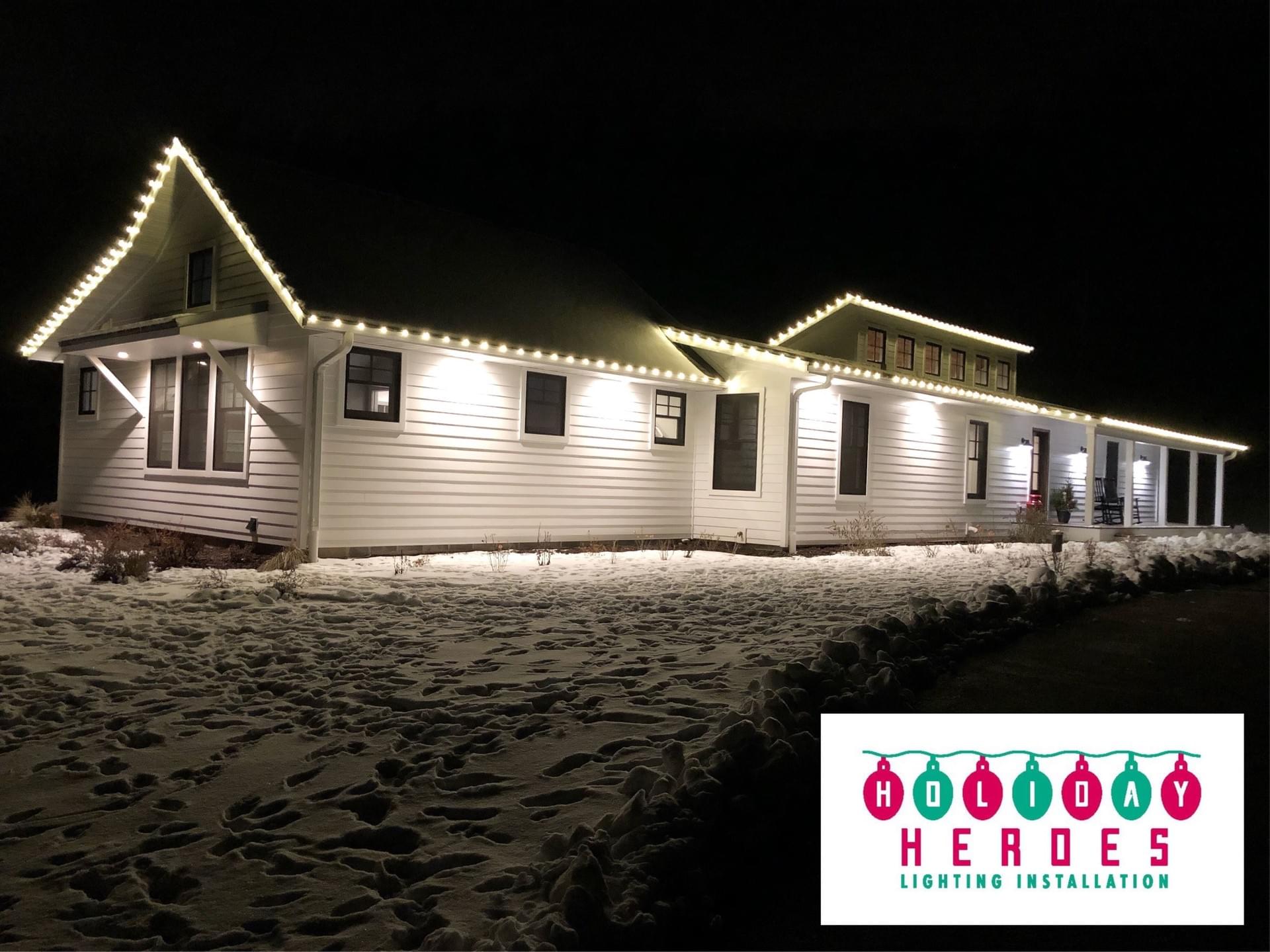 Holiday Heroes Lighting Installation