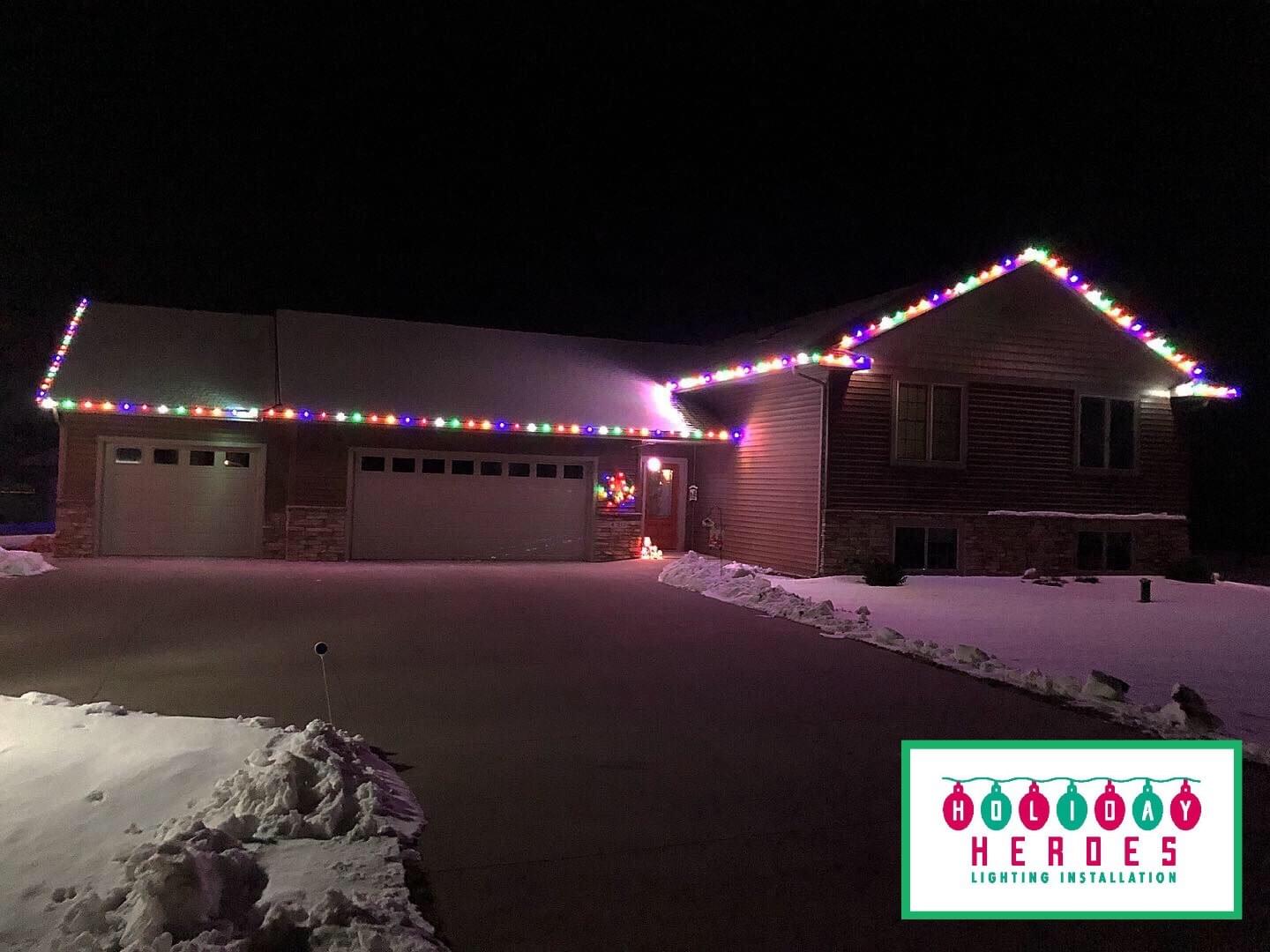 Holiday Heroes Lighting Installation