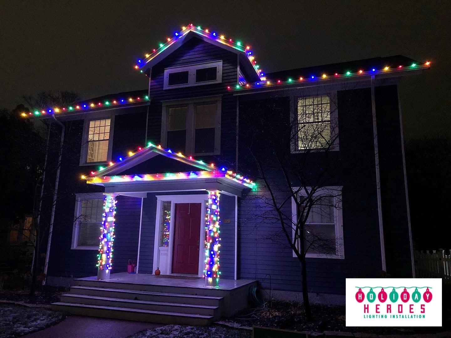 Holiday Heroes Lighting Installation