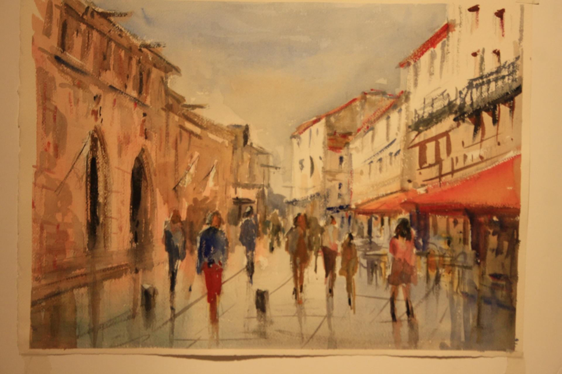 Andre TOURE, artiste peintre en pays Catalan