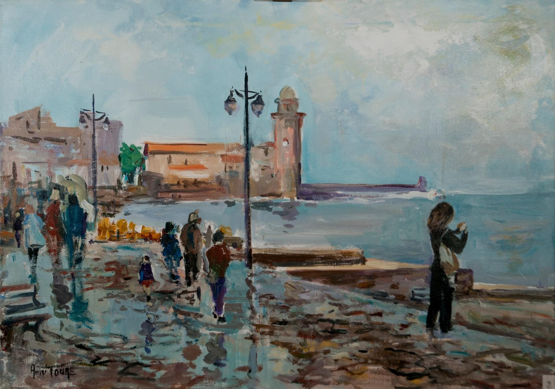 Andre TOURE, artiste peintre en pays Catalan