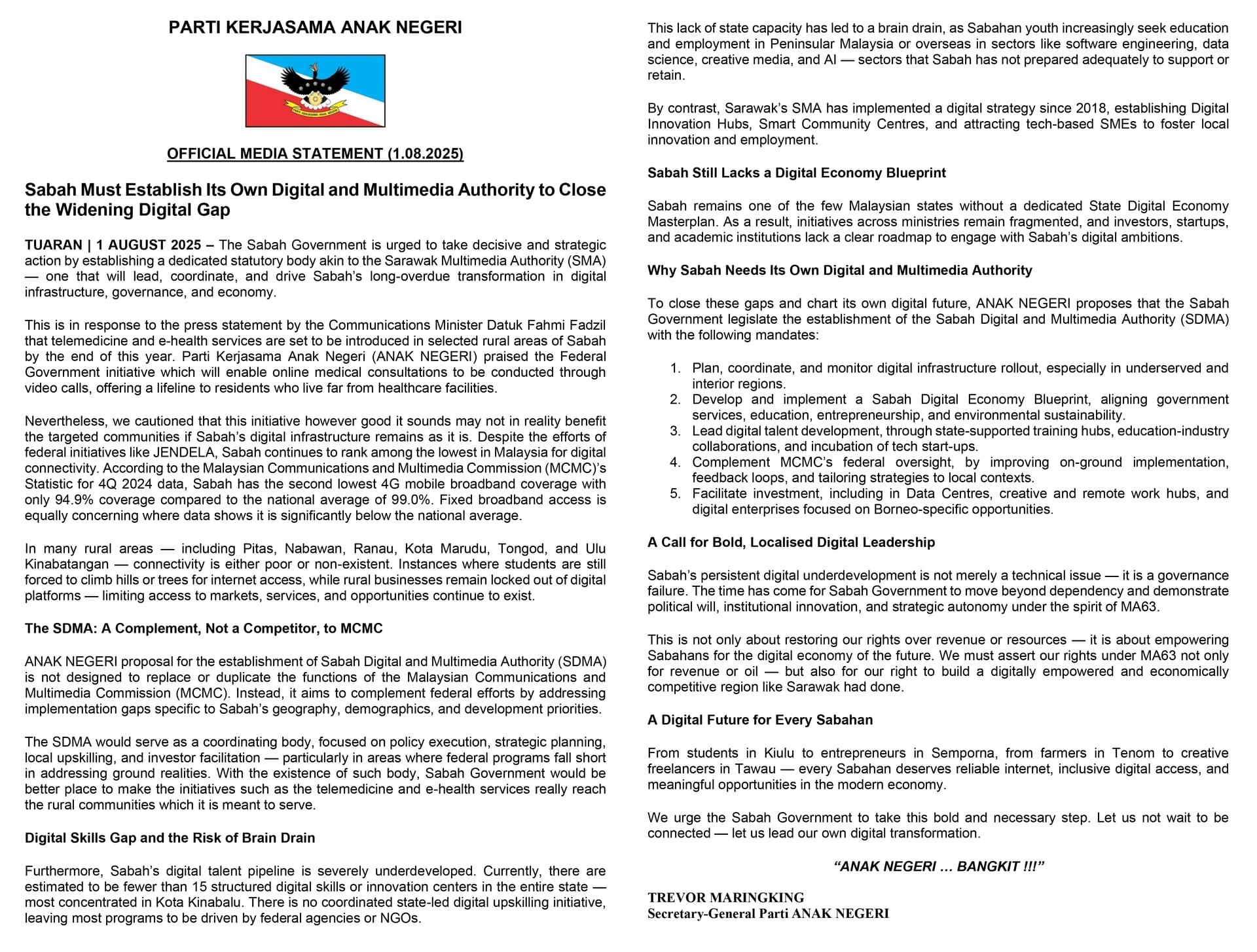 Parti Kerjasama Anak Negeri