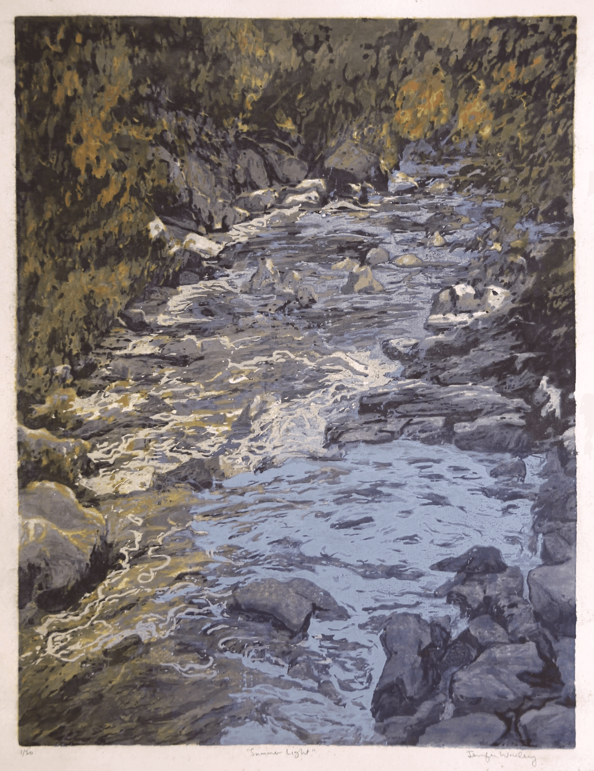 Jennifer Worsley Woodblock Prints and Pastels on Strikingly