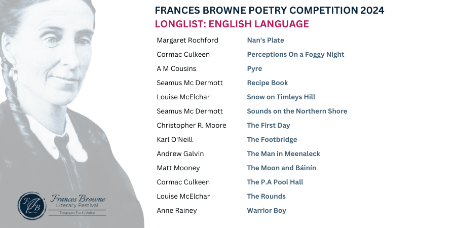 Poetry Competition - Frances Browne Literary Festival