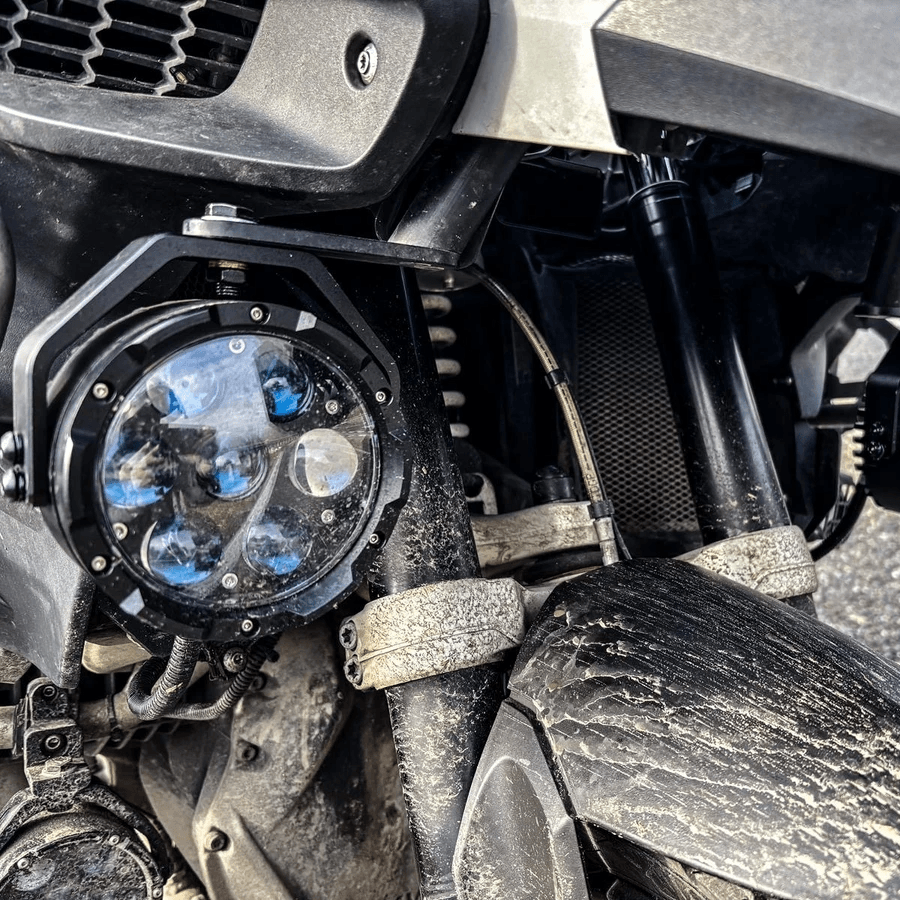 SercoMoto S7U ultra auxiliary lights for ADV motorcycle