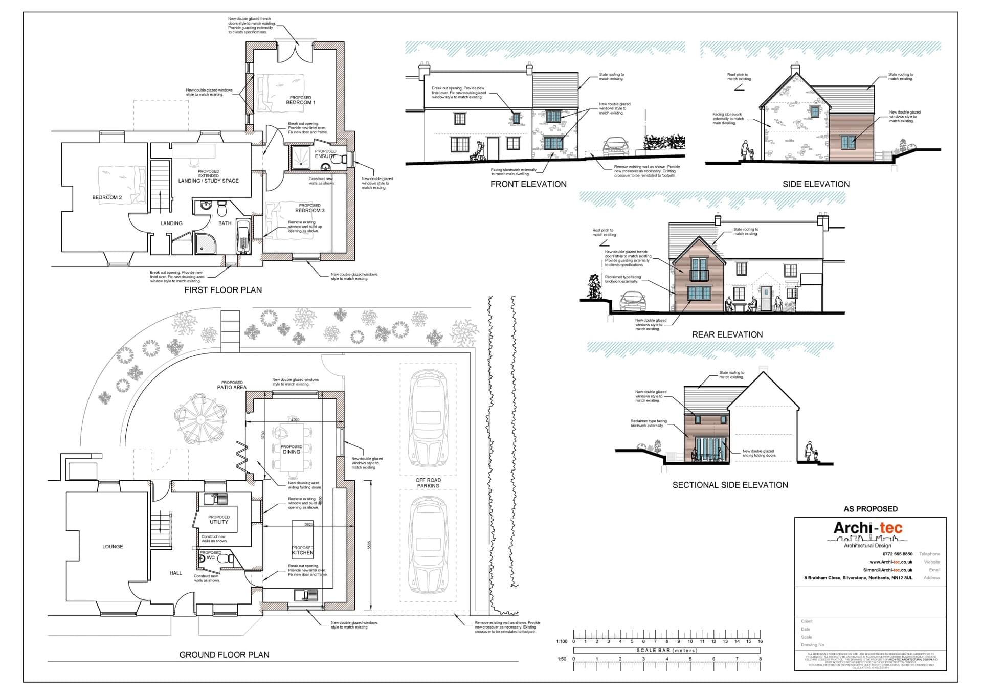 Sample Drawings | Archi-tec | Architectural Design | Northampton